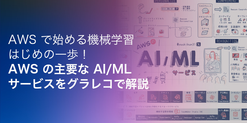 AWS で始める機械学習はじめの一歩 ! AWS の主要な AI/ML サービスをグラレコで解説 - builders.flash☆ - 変化を求めるデベロッパーを応援するウェブマガジン | AWS